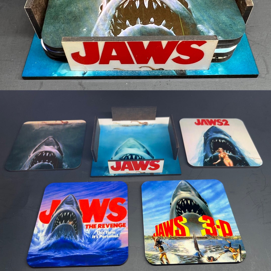 Jaws Movies 4 Piece Coaster Set (cork) - Etsy