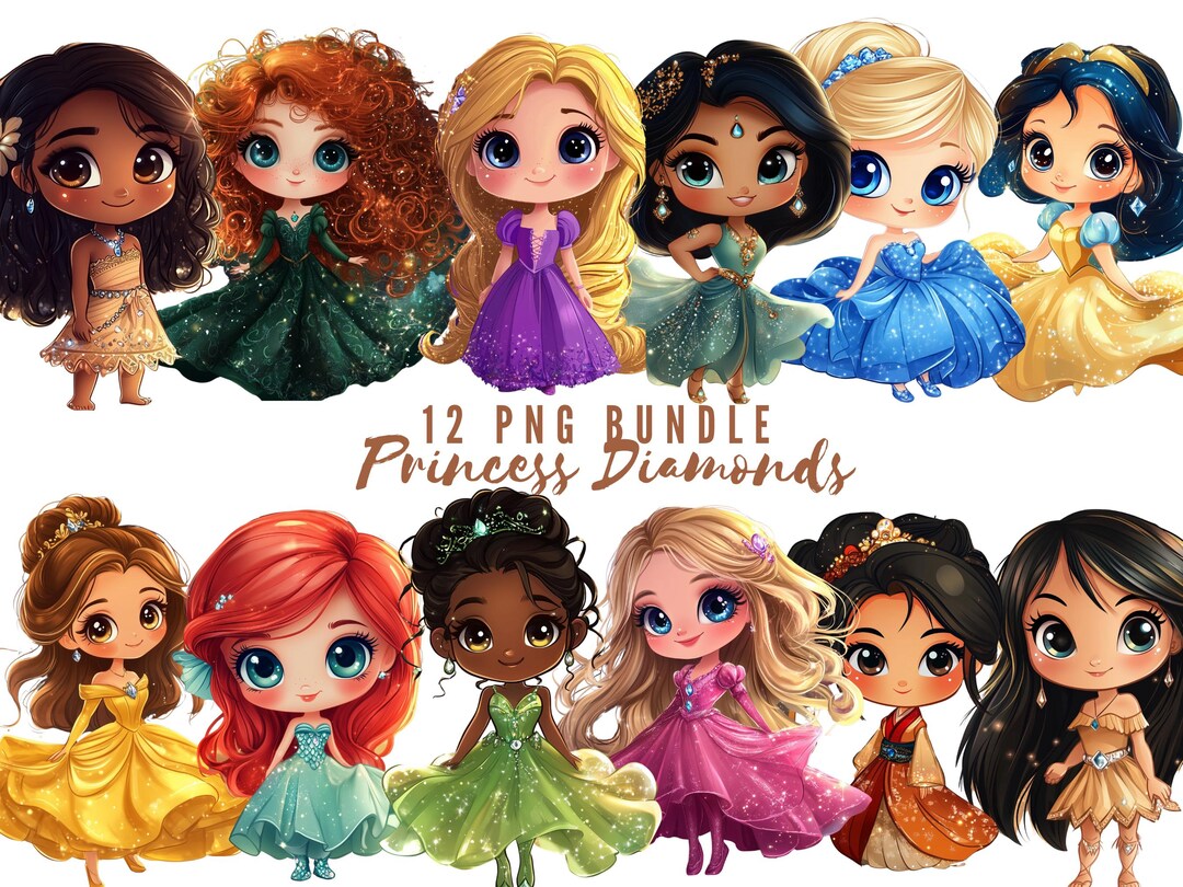 Cartoons Princess, Princess Clipart, Fairy Tale Princess, Wall Art ...