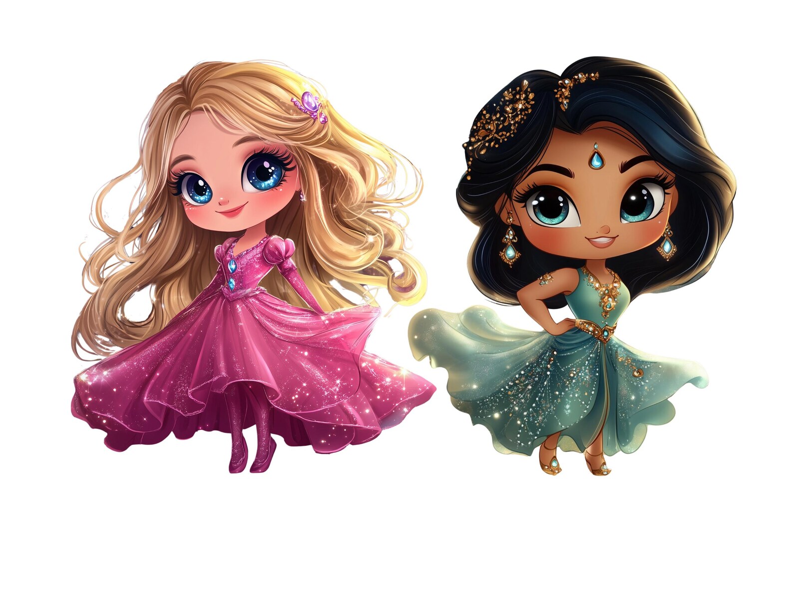 Cartoons Princess, Princess Clipart, Fairy Tale Princess, Wall Art ...
