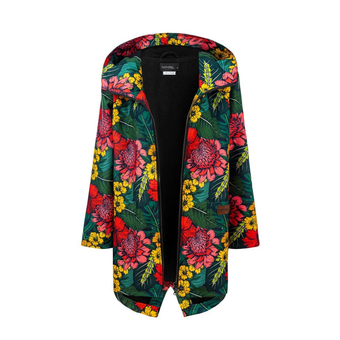 Waterproof,raincoat, Women's Coat, Flower Coat, Waterproof Coat, Coat ...
