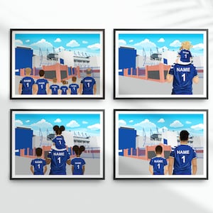 Personalised Football Print Landscape / Everton Gift / Goodison Park ...