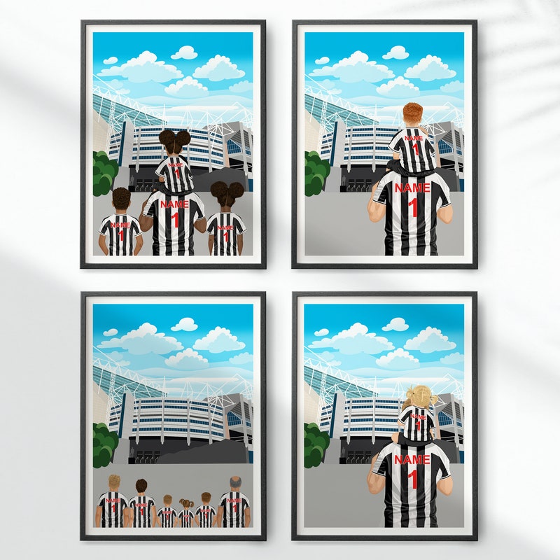 Newcastle United Drawing - Etsy UK