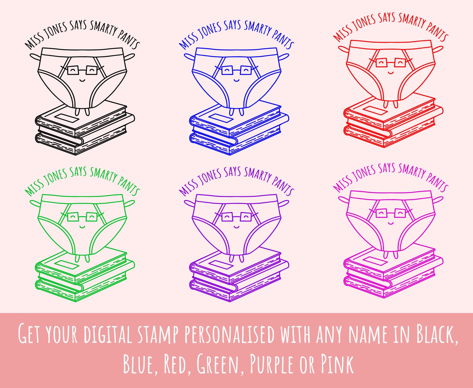 Personalised Teacher Digital Stamp / Remote Learning Digital | Etsy