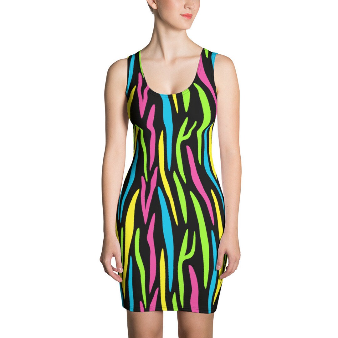 Sublimation Cut & Sew Dress - I Love the 80's | Eighties Themed Party ...