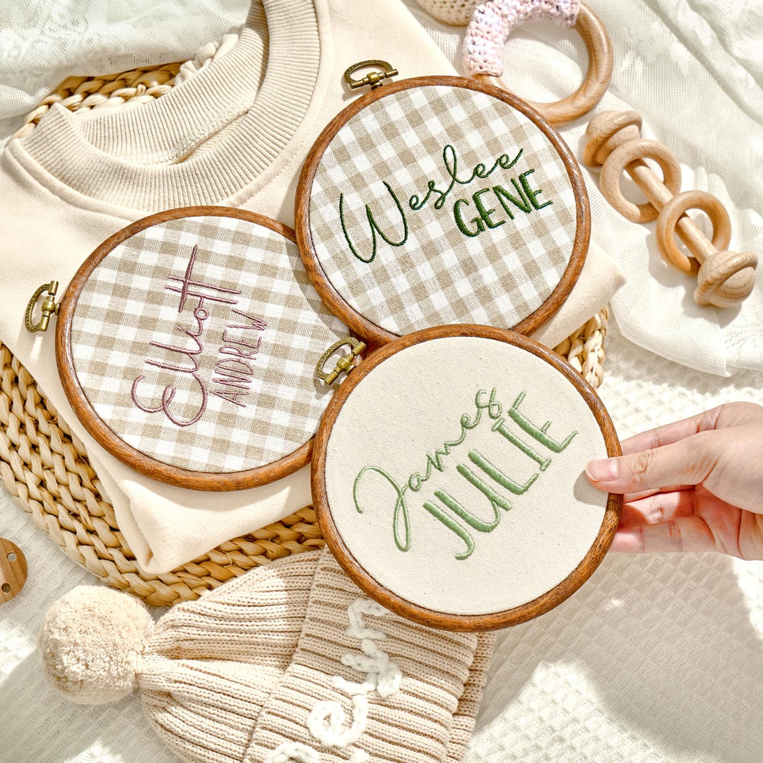 Custom Embroidered First Name, Personalized Embroidered Baby ...