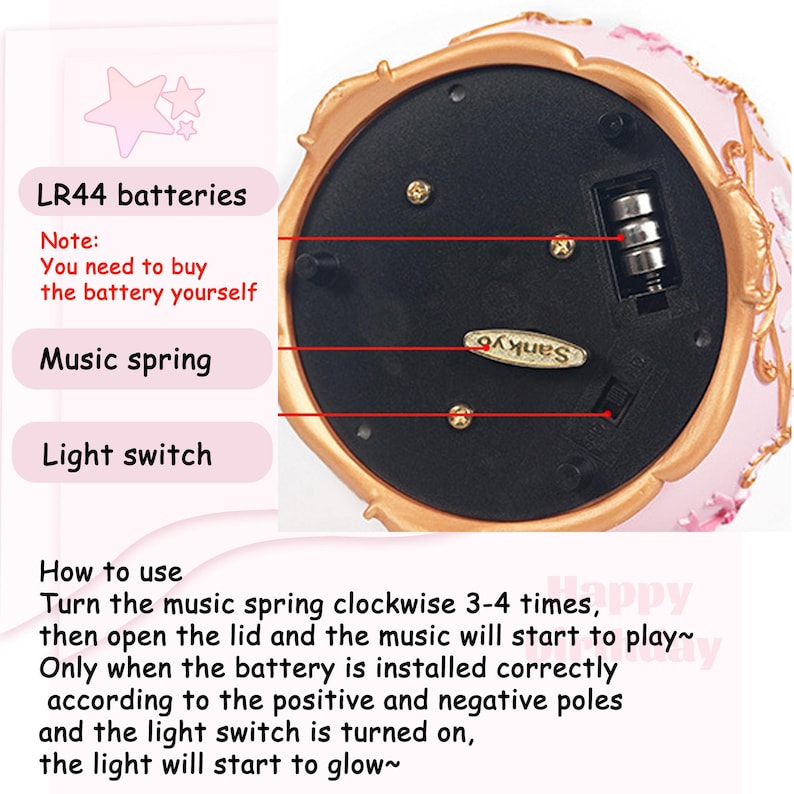 Personalized Light up Carousel Music Box, Custom Engraved Ballet Girl ...