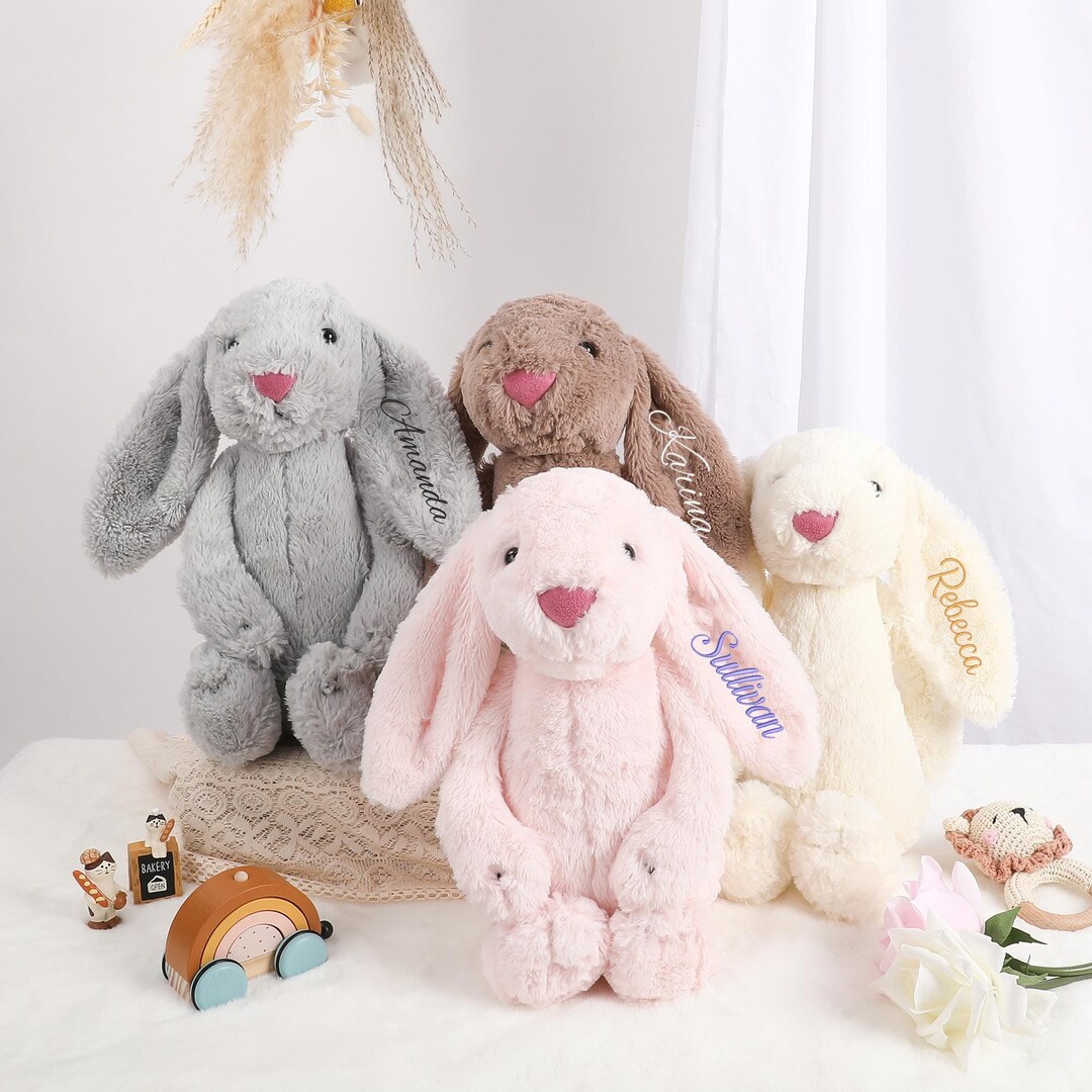 Personalized Bunny Rabbit, Personalized Baby Gift, Stuffed Animal,bunny ...