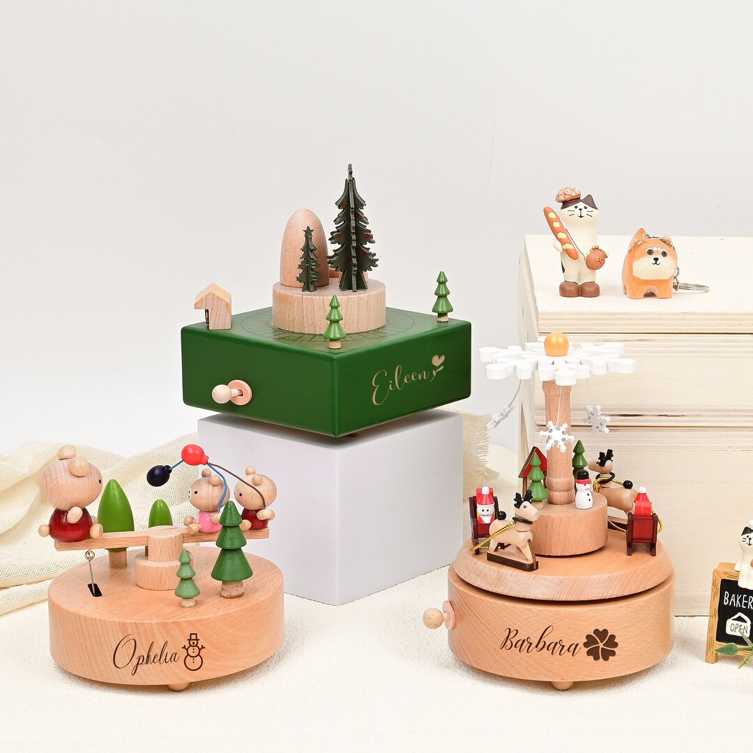 Personalized Gifts Music Boxes,classical Engraved Music Box,ballerina ...