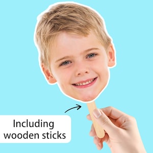 Face on a Stick Big Head Cutouts, Birthday Photobooth,face on a Stick ...