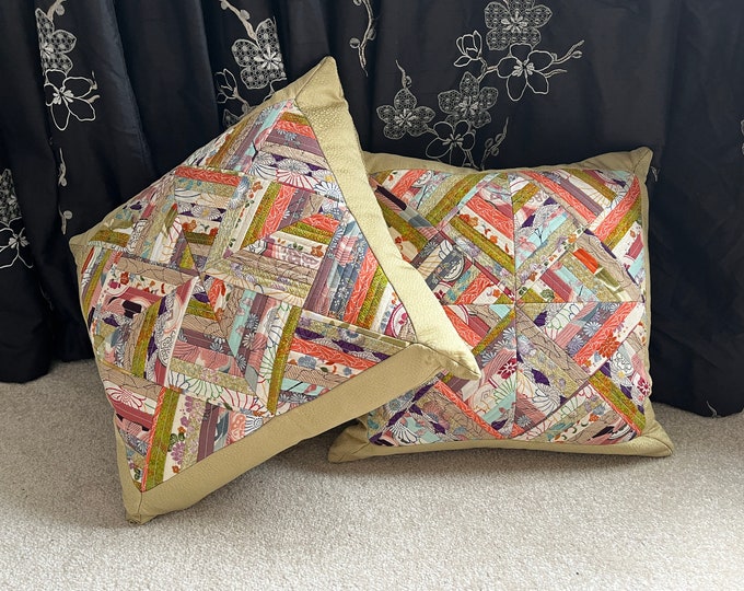 Hand Made Japanese Style Throw Cushions 50cm X 50cm - Etsy Ireland