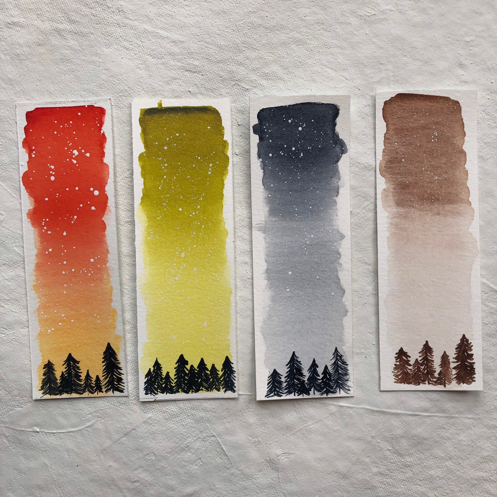 Watercolor Bookmarks | Original Painting | Customized Bookmark - Etsy