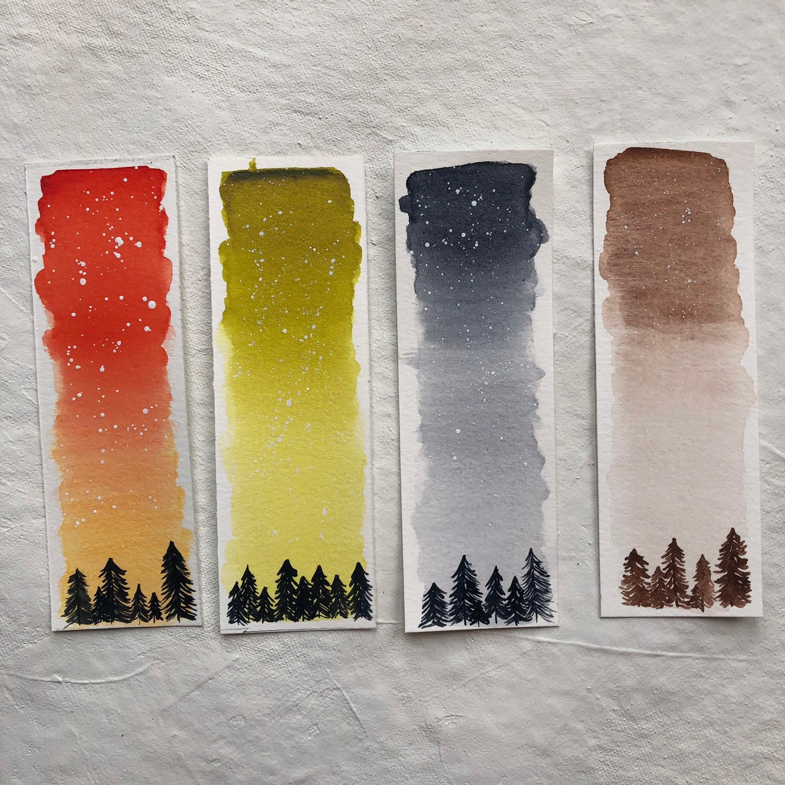 Watercolor Bookmarks | Original Painting | Customized Bookmark - Etsy