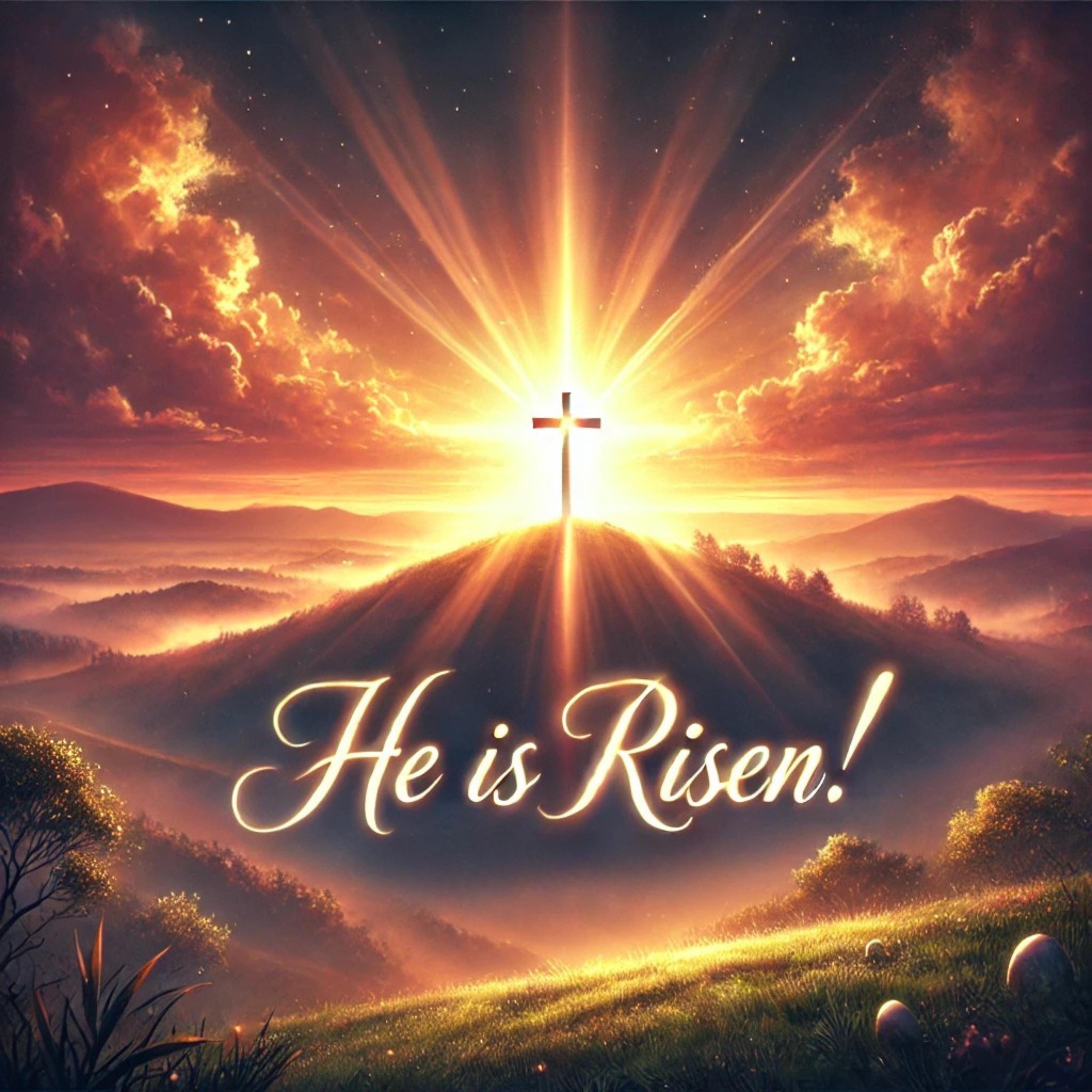 He is Risen PNG - Etsy