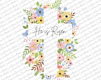 He is Risen PNG - Etsy