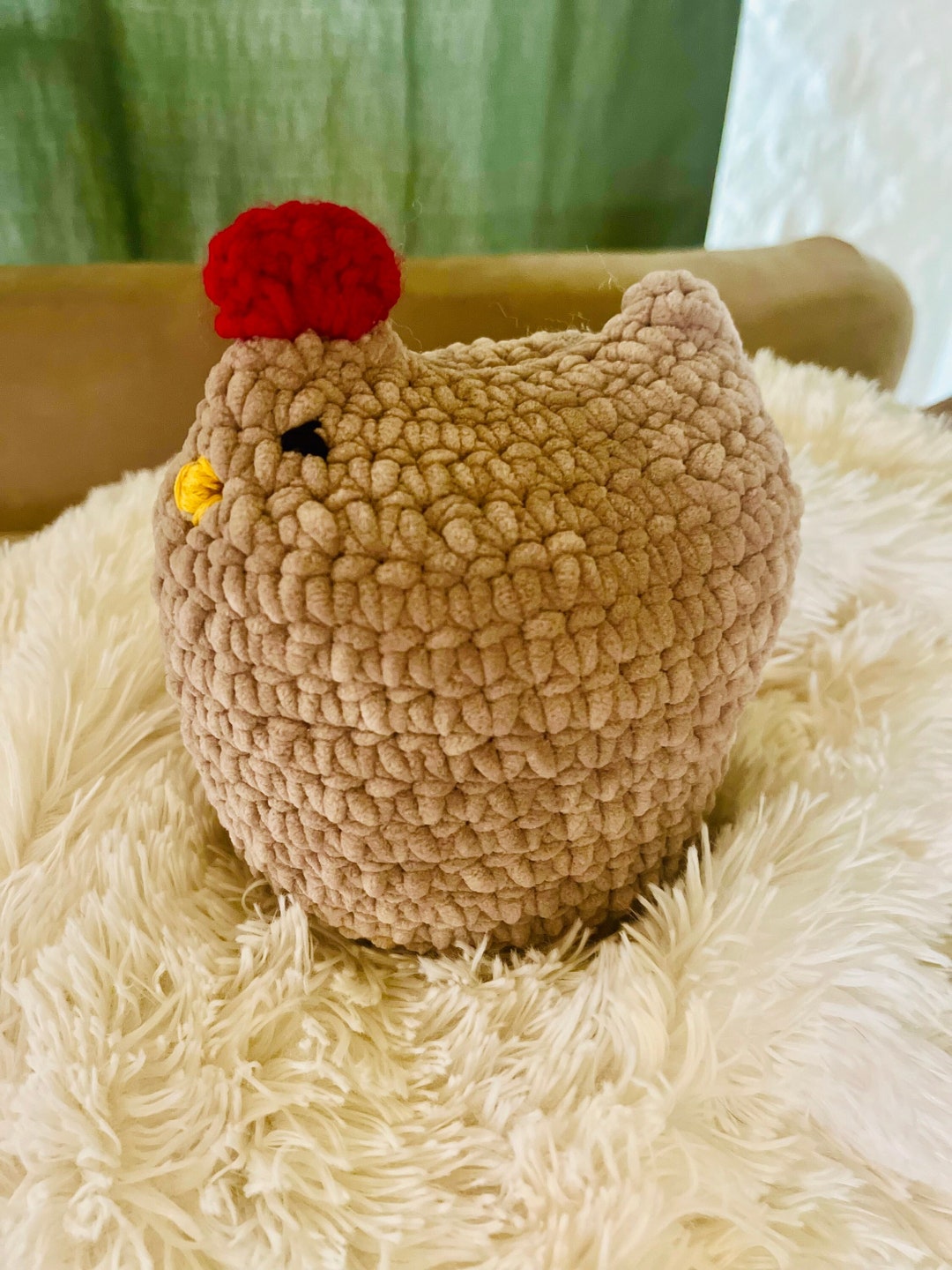 Clucky the Chicken Crocheted Stuffed Animal - Etsy
