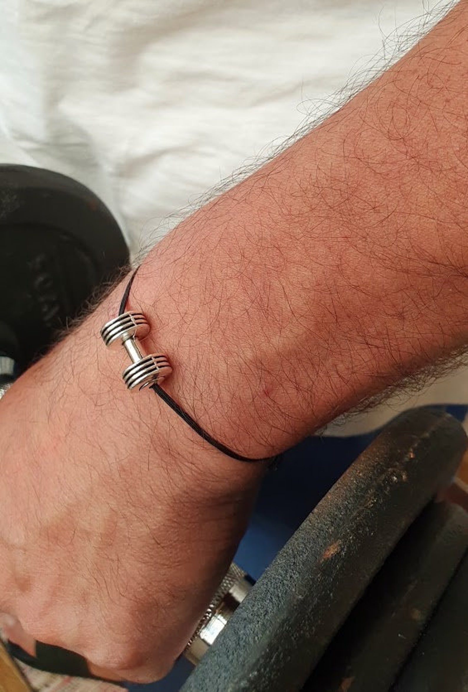 Dumbbell Bracelet, Fitness Bracelet, for Him, Gift for Him, Charm ...