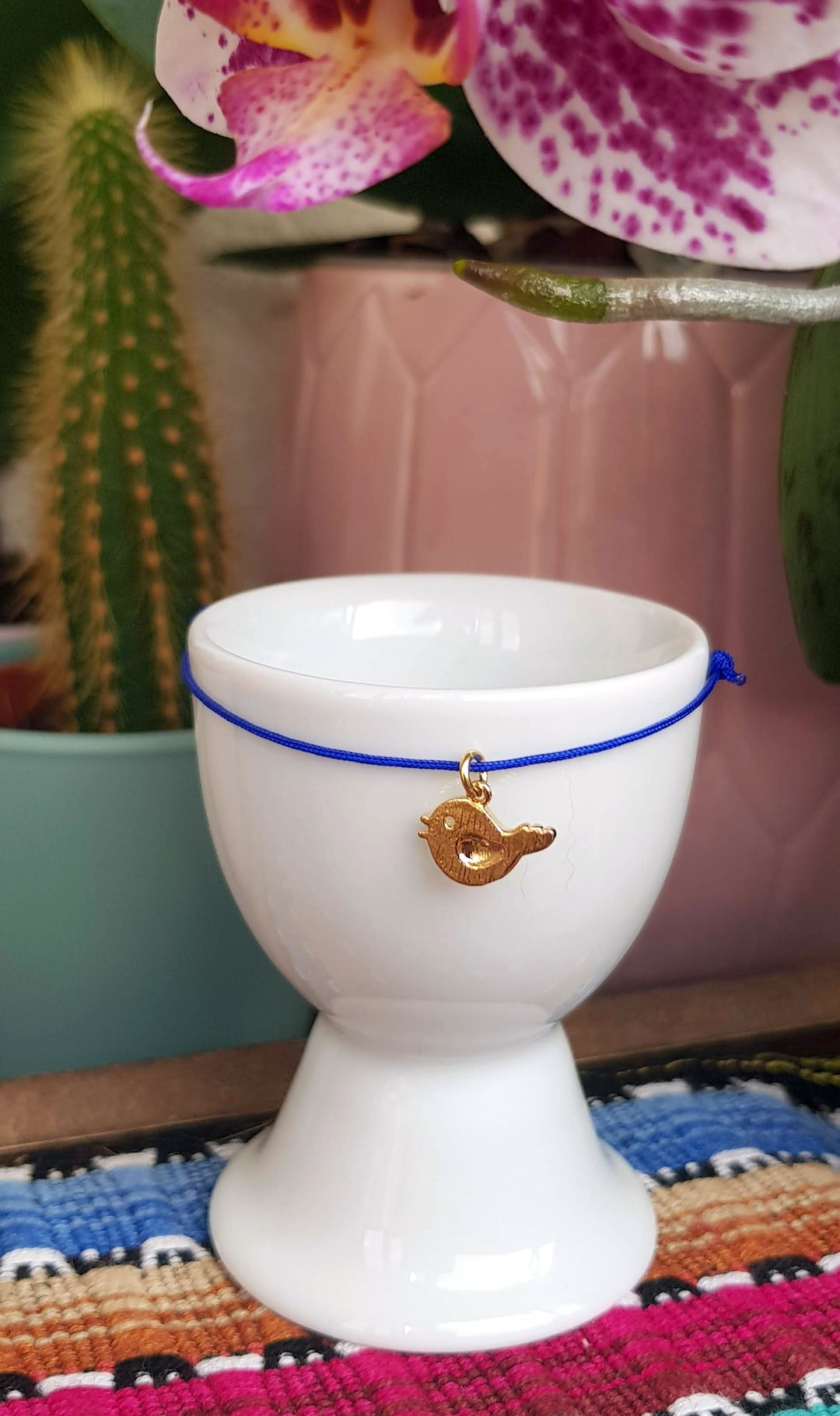 Bird Bracelet, String Bracelet, Gold Plated Bird, Charm Bracelet ...
