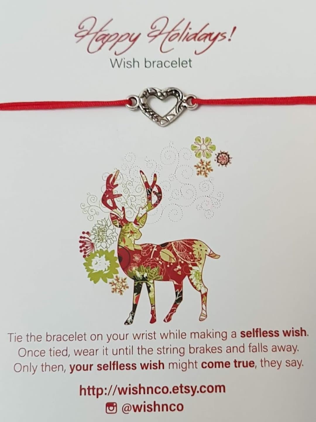 Heart Christmas Bracelet, Stocking Stuffers, Charm Bracelet, Christmas ...