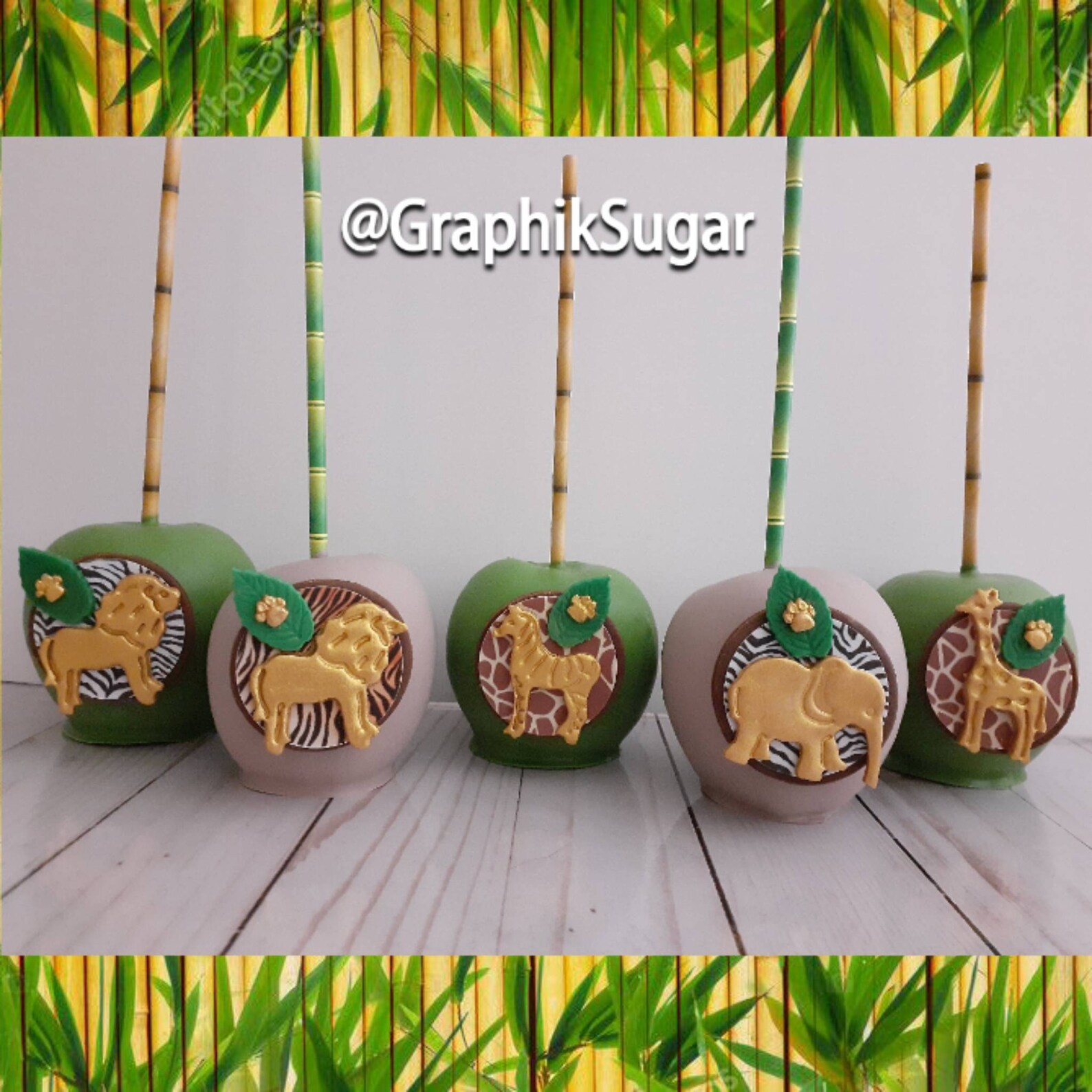 SAFARI Themed Candy Apples - Etsy