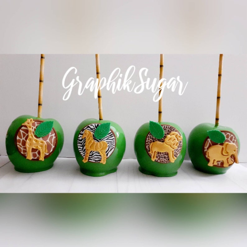 SAFARI Themed Candy Apples - Etsy