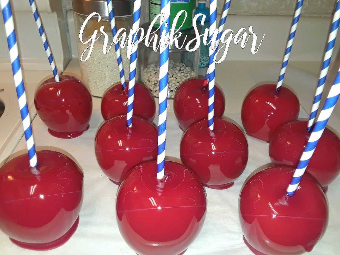 SPIDERMAN Themed Candy or CHOCOLATE Apples & Rice Crispy | Etsy