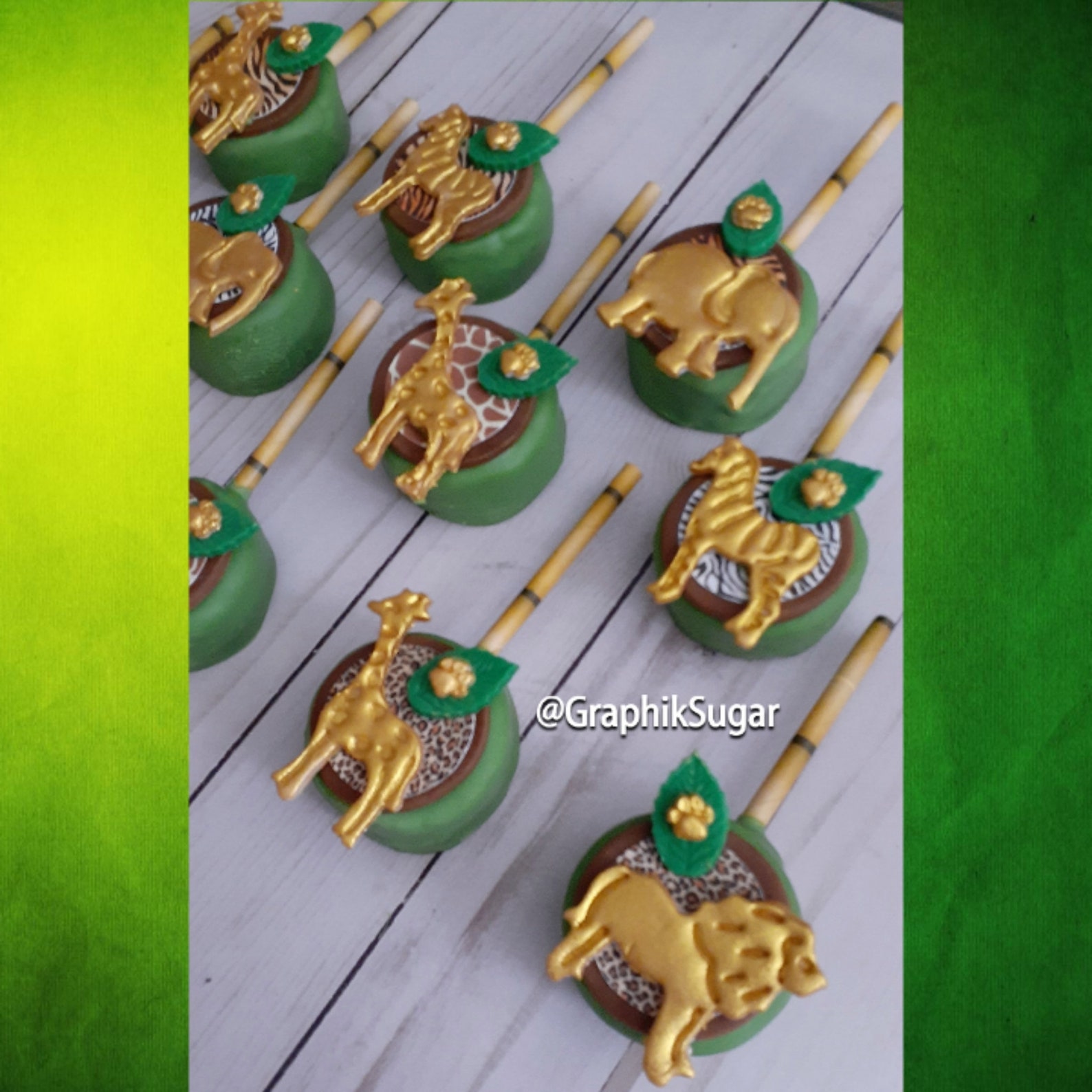 36 SAFARI Themed Treats 12 Candy or CHOCOLATE Apples 12 Rice | Etsy