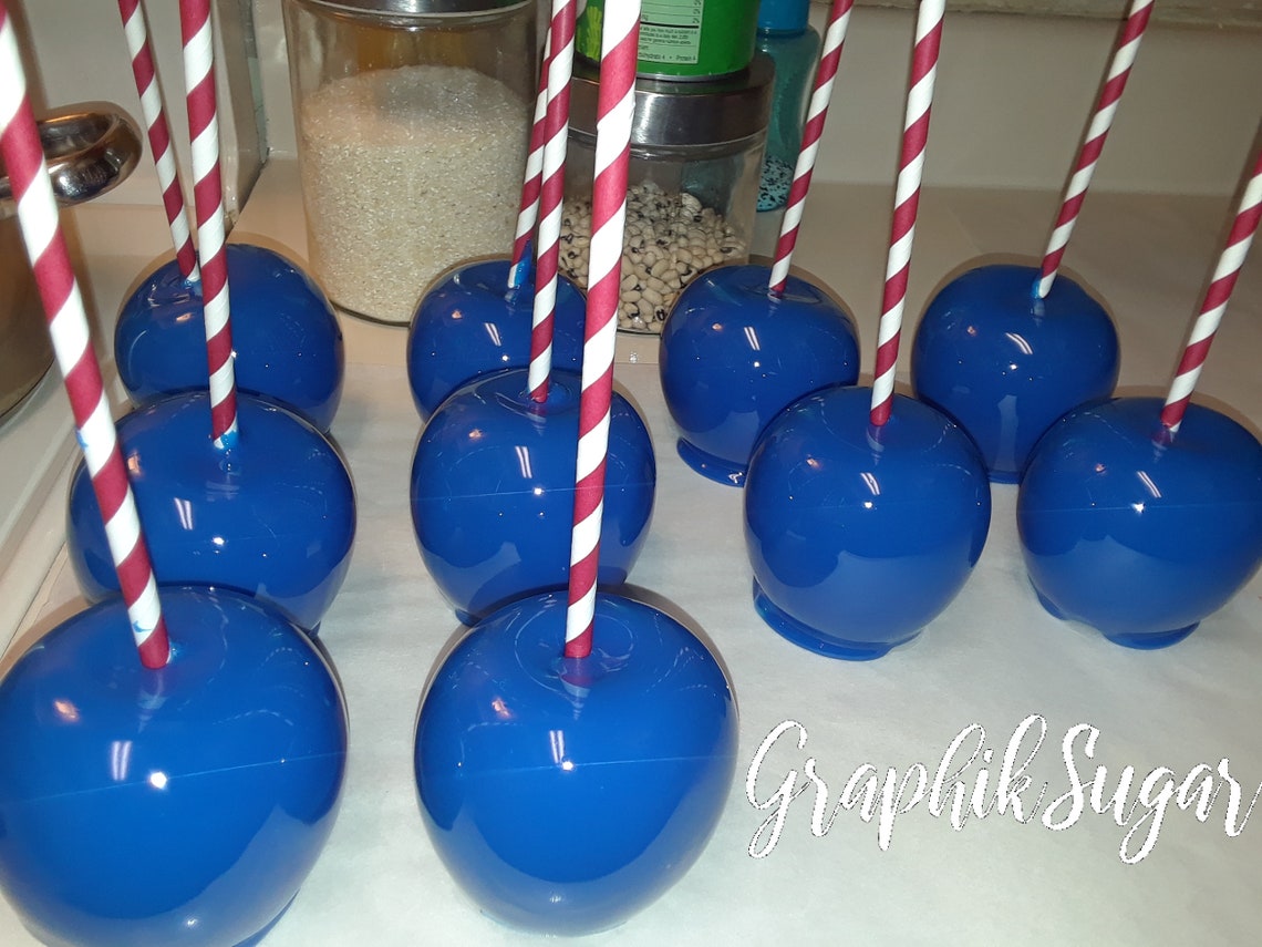 SPIDERMAN Themed Candy or CHOCOLATE Apples & Rice Crispy | Etsy