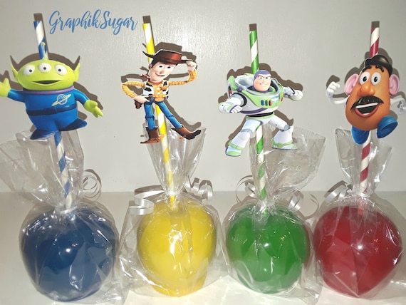 24 TOY STORY Themed Candy Apples | Etsy