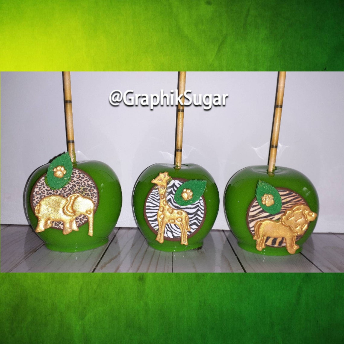 SAFARI Themed Candy Apples - Etsy