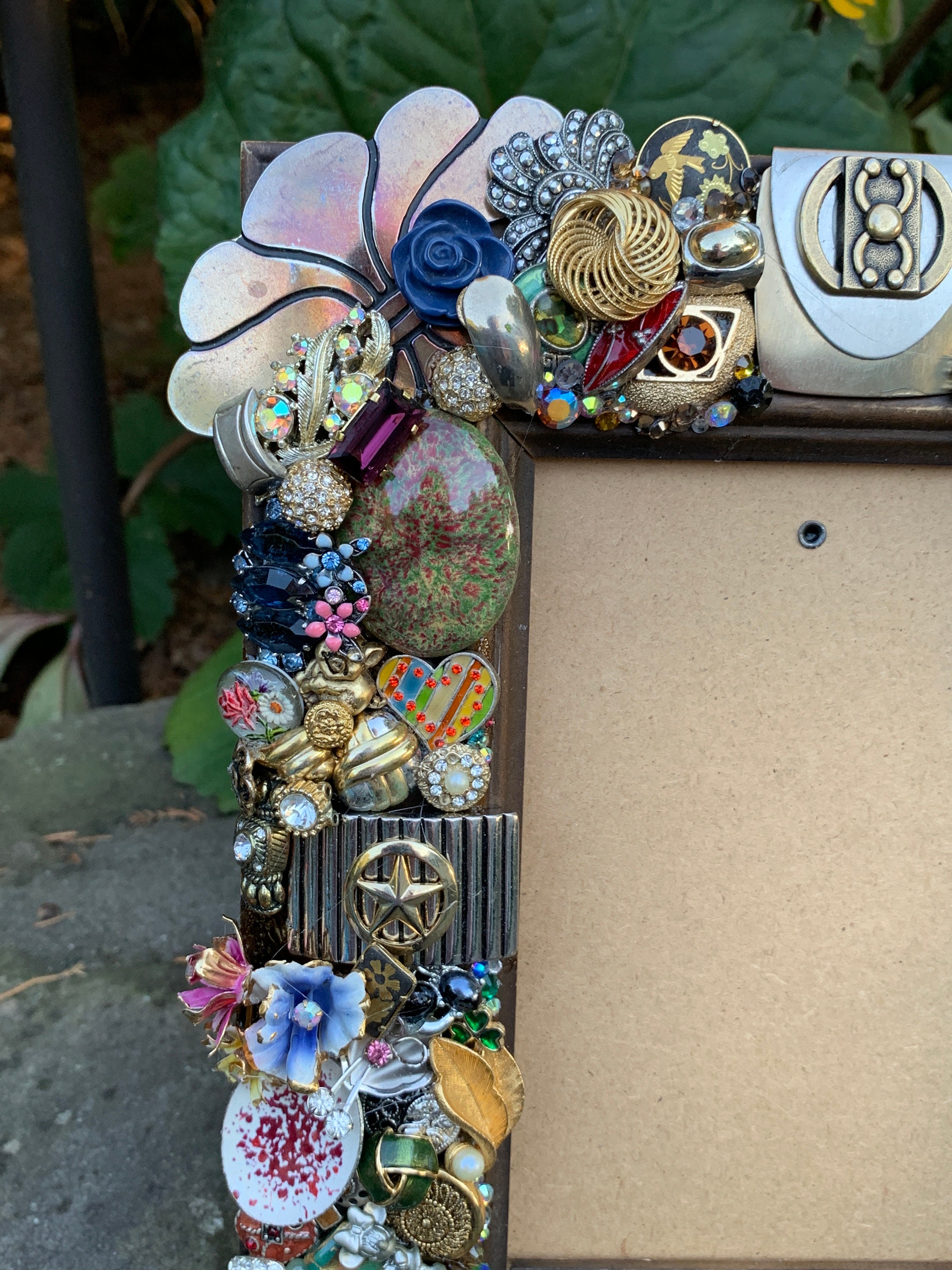 Frame Jeweled Bedazzled Frame Vintage to Modern Jewelry Embellished 4 X ...