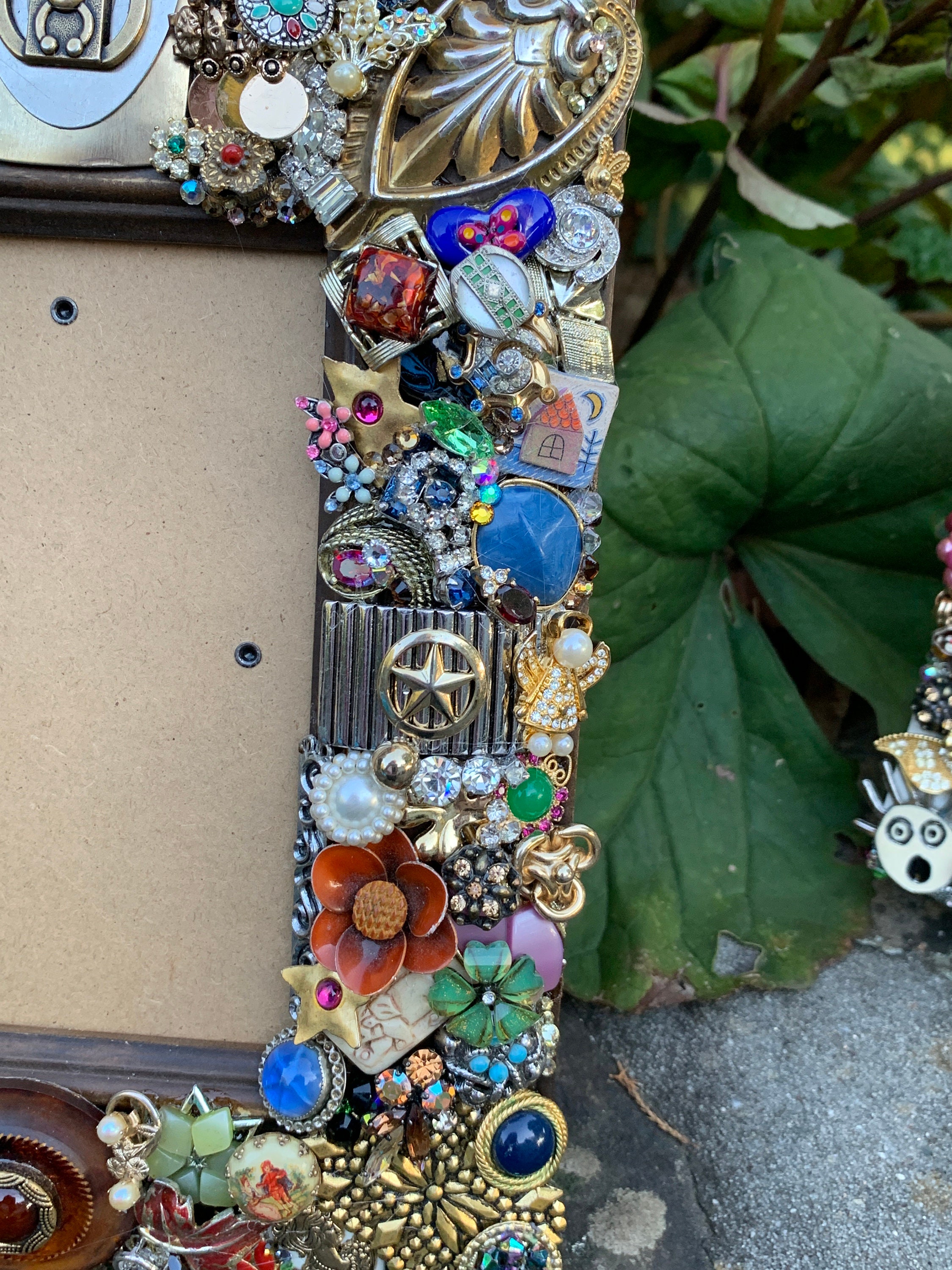 Frame Jeweled Bedazzled Frame Vintage to Modern Jewelry Embellished 4 X ...
