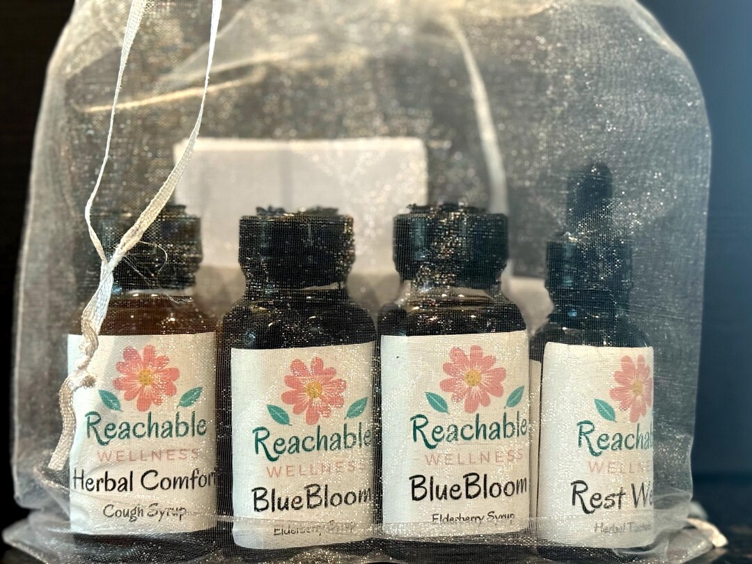Wellness Travel Pack, Elderberry Syrup, Herbal Cough Syrup & Sleep ...
