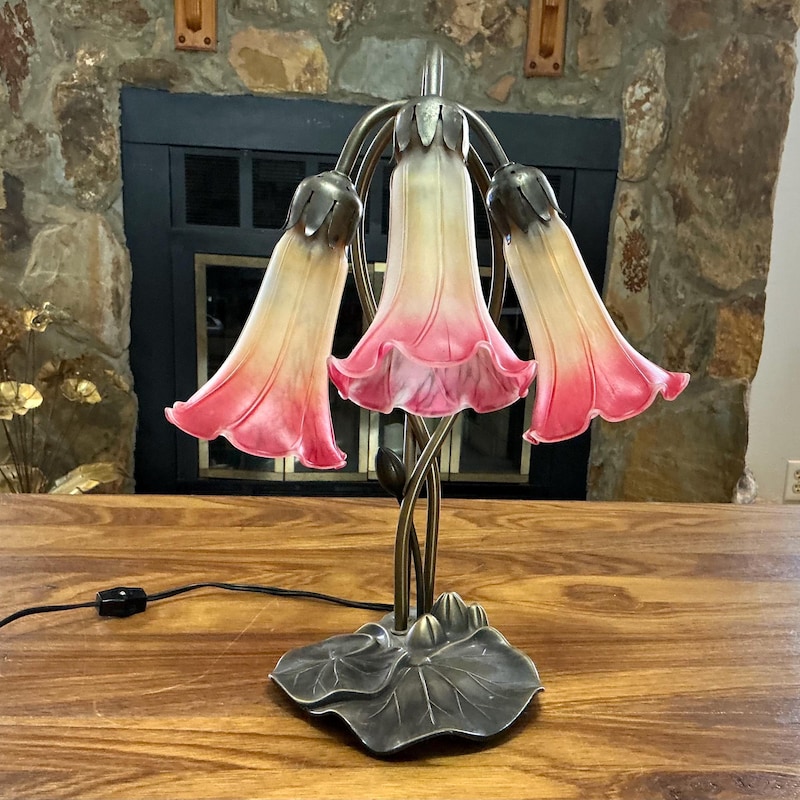 Vintage Flower Lamp - Etsy
