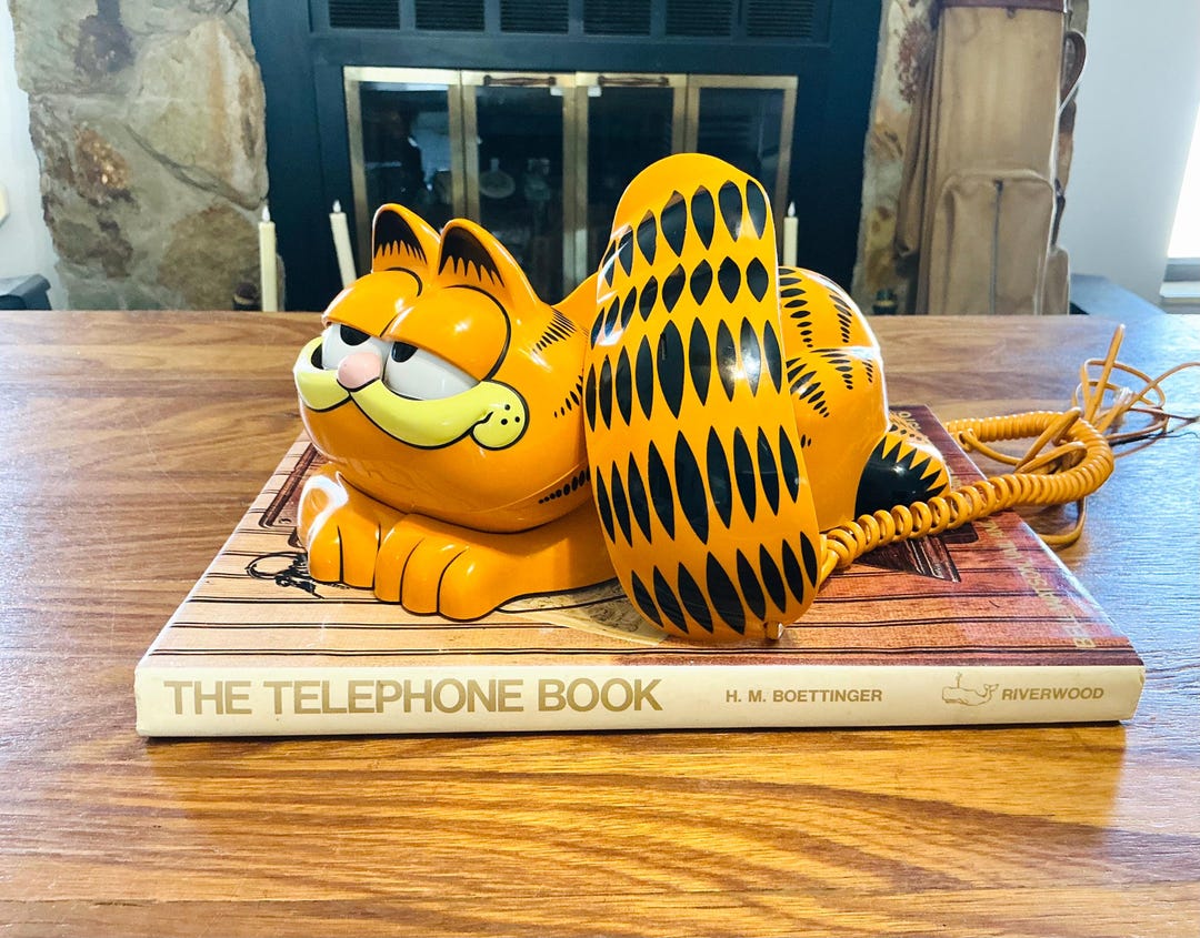 Excellent Condition Tyco Garfield Touch Tone Phone: Vintage WORKING ...