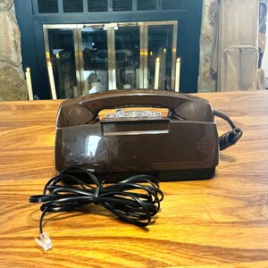 Vintage Chocolate Brown Rotary Dial Starlite Princess Telephone, WORKS ...