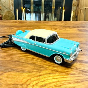 Vintage 1957 Chevy Bel Air Landline Phone - Retro Car Collectible ...