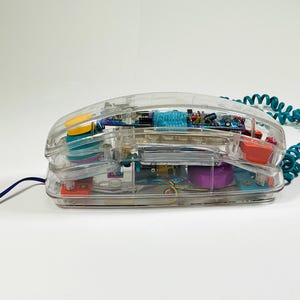 Clear Transparent Vintage Conair Neon Trimline Telephone, Unisonic See ...