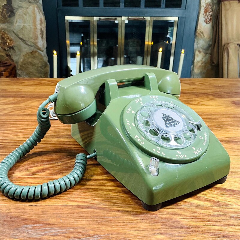 Green Rotary Phone - Etsy
