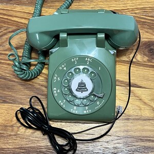 Vintage Western Electric Bell System Green Rotary Dial Telephone, WORKS ...