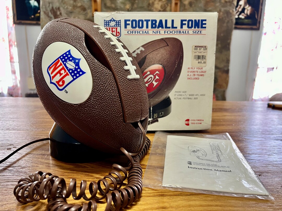 Vintage NFL Football Telephone by Columbia Tel-com, NFL Football Fone ...