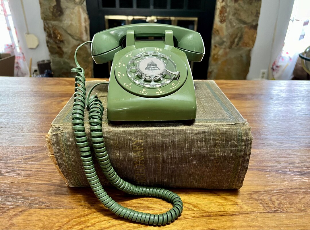 Vintage Western Electric Bell System Green Rotary Dial Telephone, WORKS ...