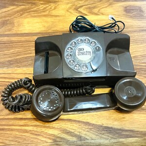 Vintage Chocolate Brown Rotary Dial Starlite Princess Telephone, WORKS ...