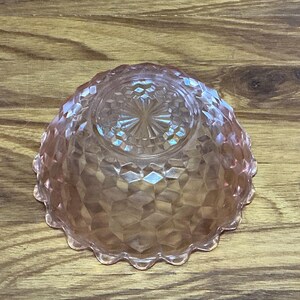 Jeannette Glass Co Pink Depression Glass, Cube Cubist Pattern, 7 Round ...