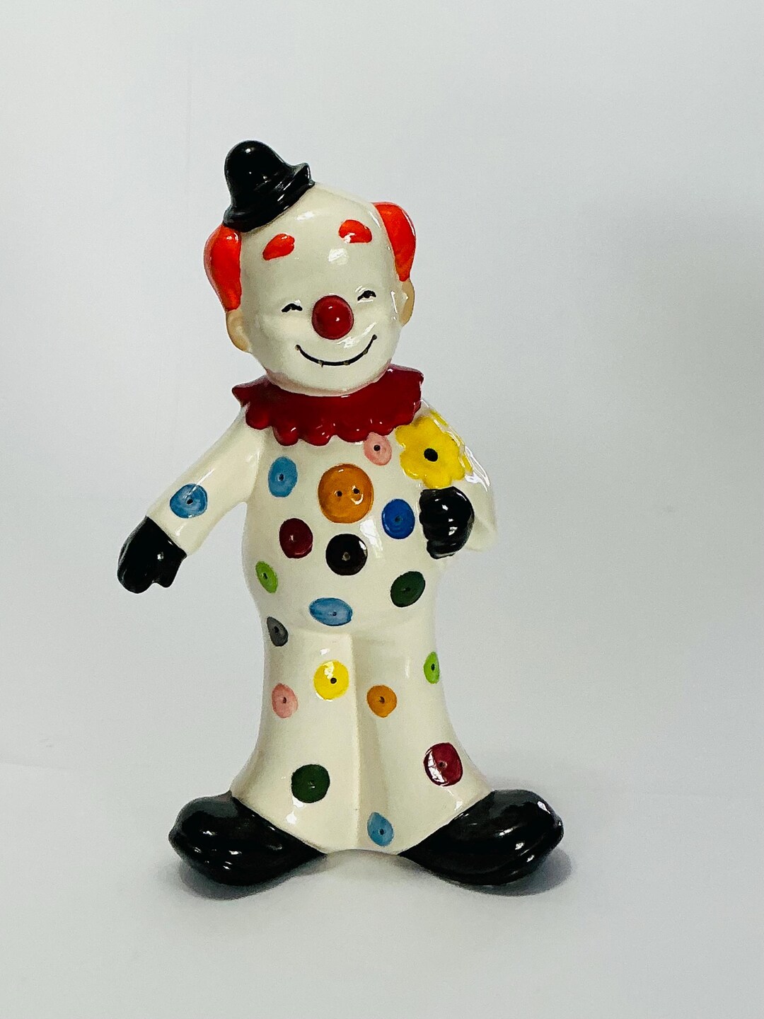Vintage 12 Inch Ceramic Clown Table Lamp, Happy Clown, Warm Light Lamp ...