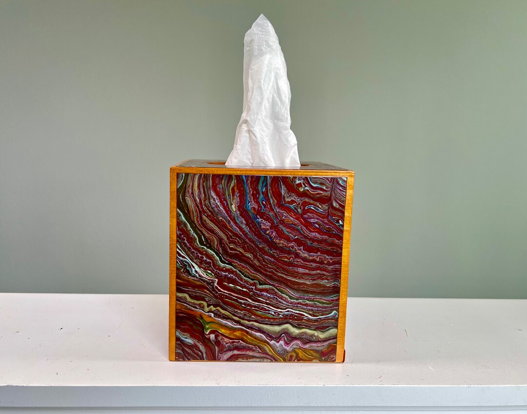Tissue Box Cover, Wood Tissue Cover, Facial Tissue Box Cover, Boutique ...