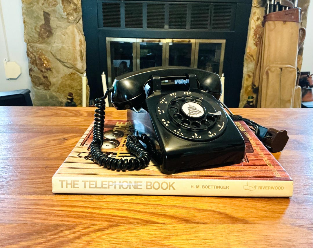 WORKING Western Electric 1964 Rotary Telephone - Vintage Classic Black ...