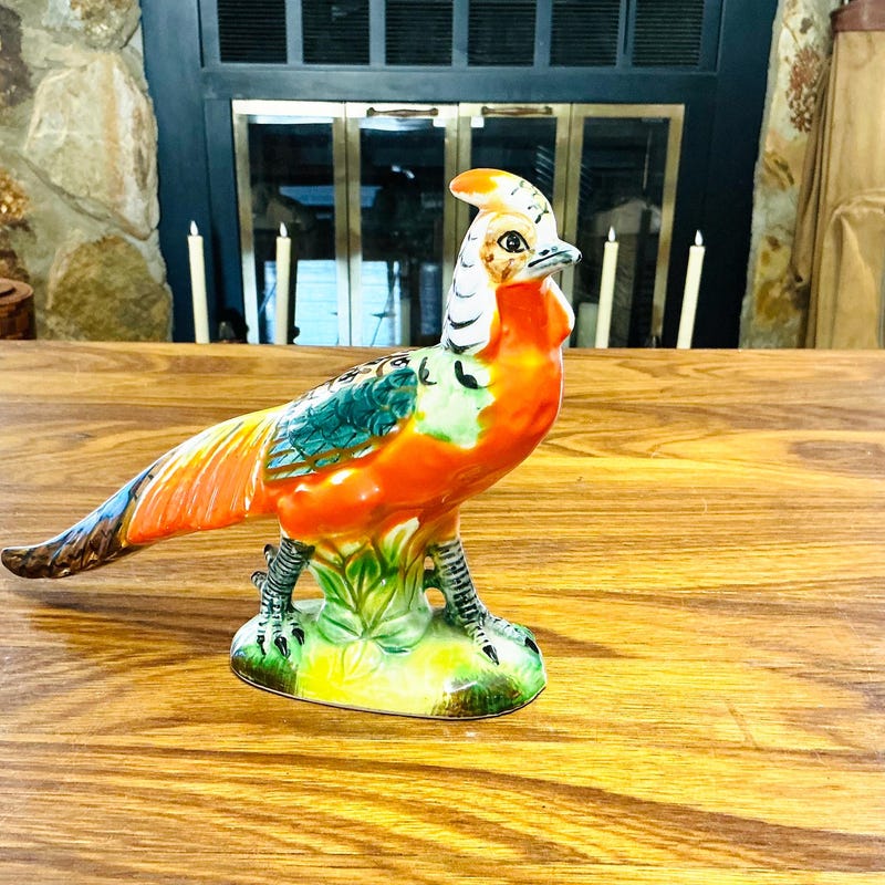 Ceramic Pheasant Figurine - Etsy