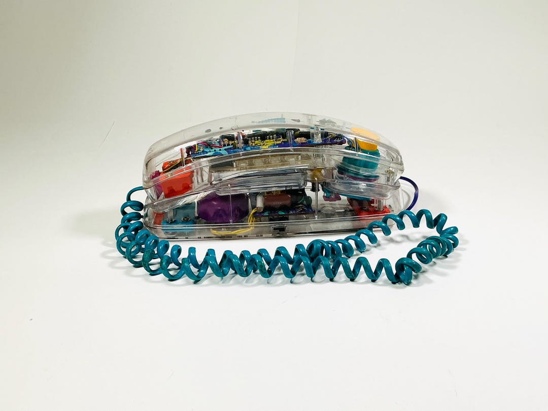 Clear Transparent Vintage Conair Neon Trimline Telephone, Unisonic See ...