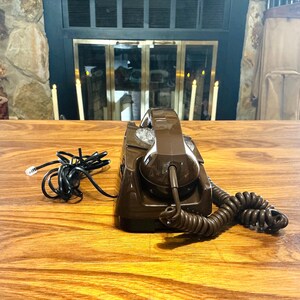 Vintage Chocolate Brown Rotary Dial Starlite Princess Telephone, WORKS ...