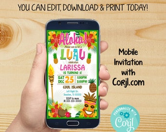 Luau invitations | Etsy